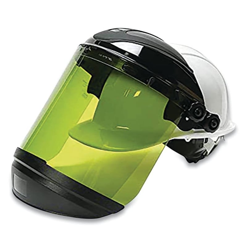 Arc Flash? Faceshield with Hard Hat Ratchet | Larrol Supply Inc.