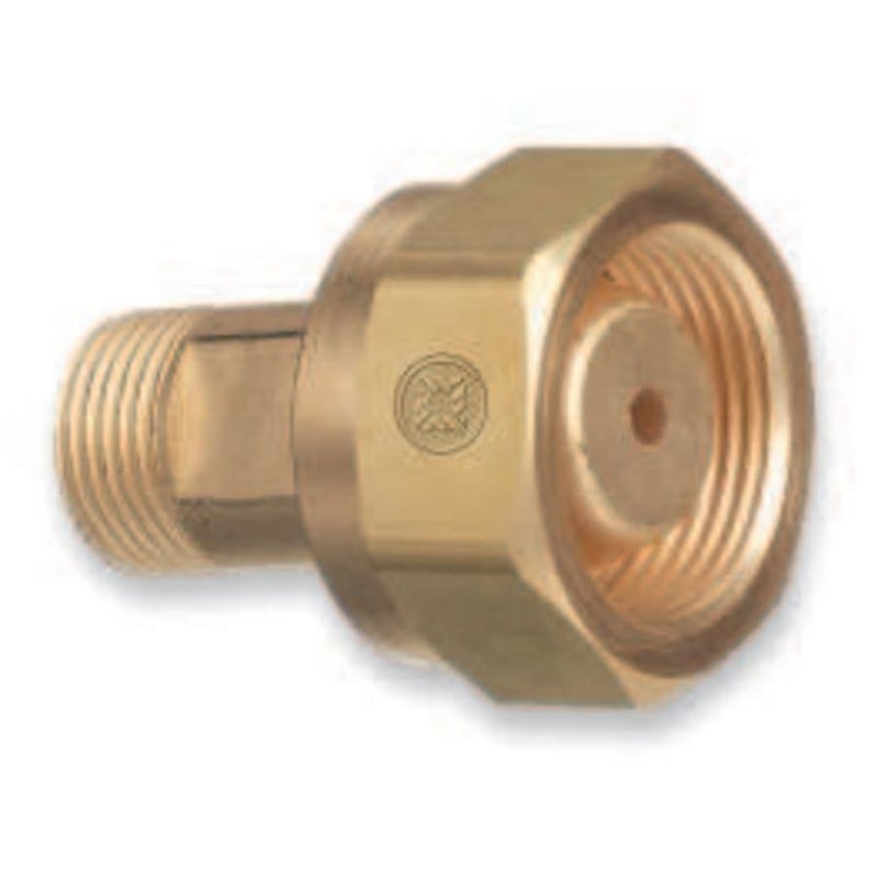 Brass Cylinder Adaptor From CGA-520 B Tank Acetylene To CGA-300 ...