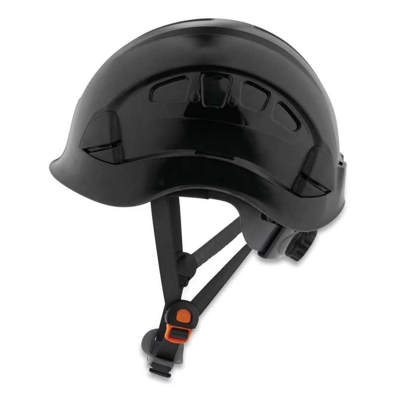 CH-400V Climbing Style Vented Hard Hat 6 pt Rapid Dial Black | Larrol ...