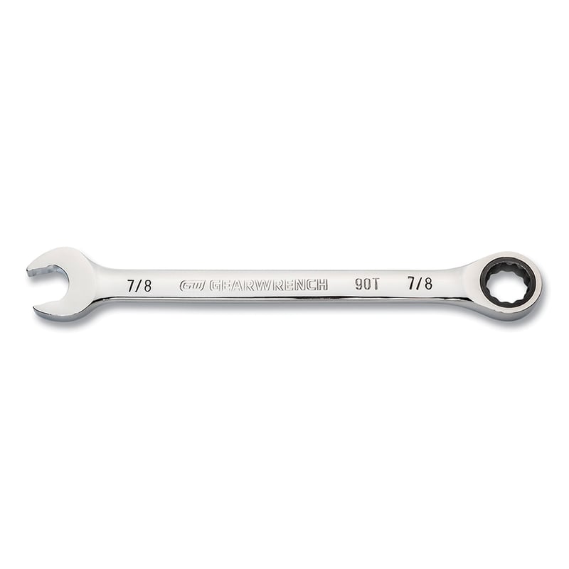 90-Tooth 12 Point Ratcheting Combination Wrench SAE 7/8 in | Larrol ...