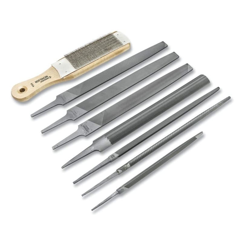 8-Pc Machinist File Set 7 in 10 in | Larrol Supply Inc.