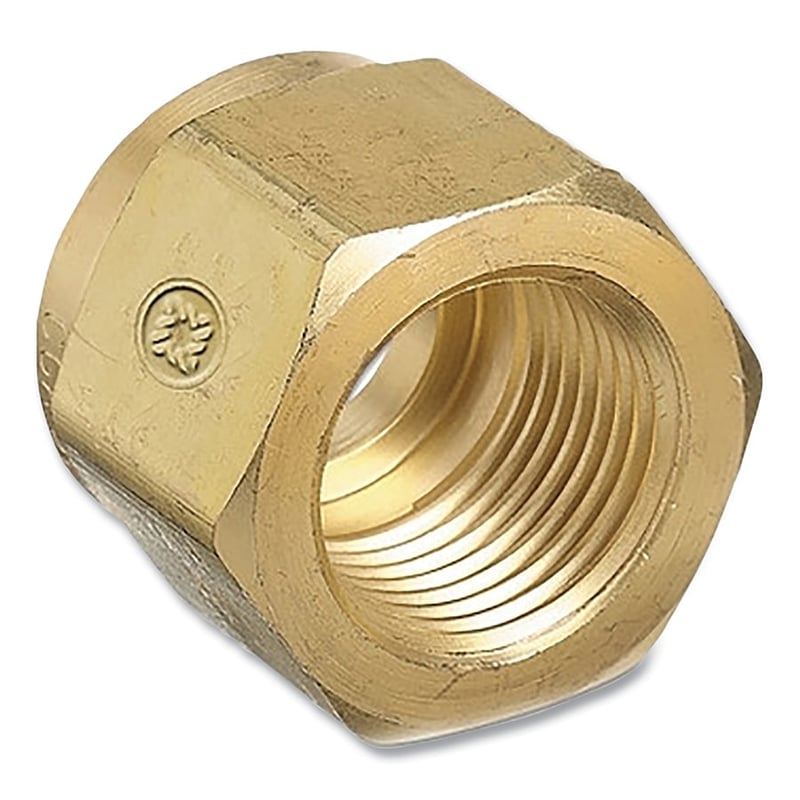 Regulator Inlet Nuts Carbon Dioxide (CO2) Brass CGA-320 Hand-Tight ...