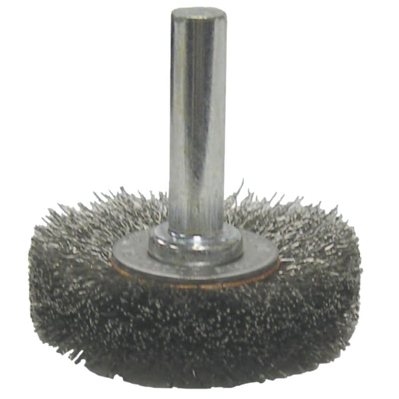 Crimped Wire Radial Wheel Brush 2 in D .0118 Steel Wire | Larrol Supply ...