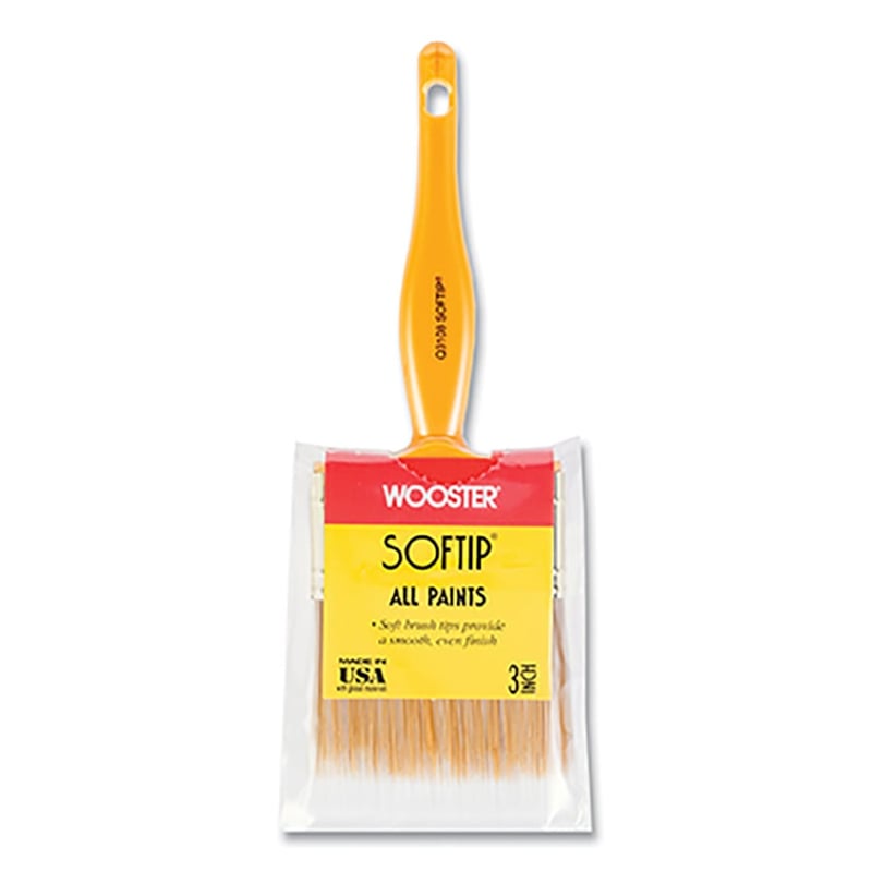 Soft Tip® Paint Brushes 3 in W Synthetic blend plastic handle | Larrol ...