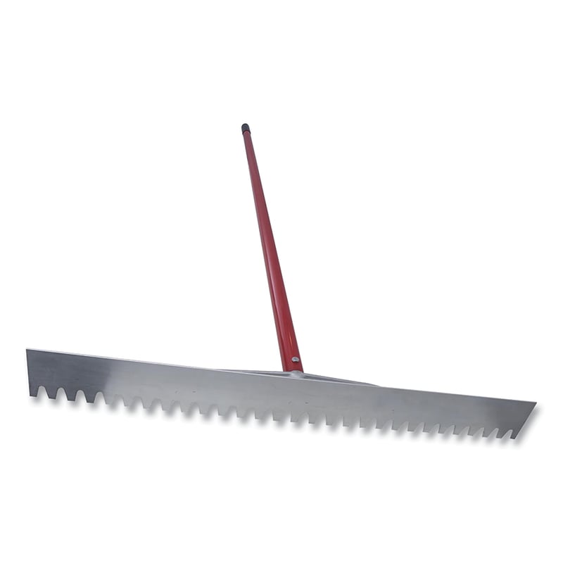 Magnesium Asphalt Lute Rake 36 in Blunt Blade 7 ft Aluminum Handle ...