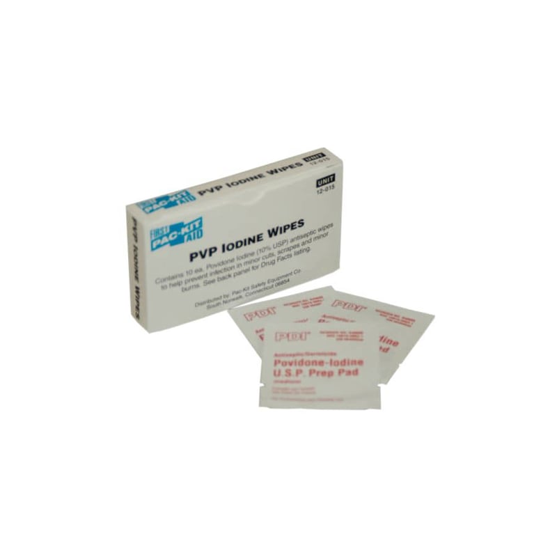 PVP Iodine Wipe Individually Wrapped | Larrol Supply Inc.