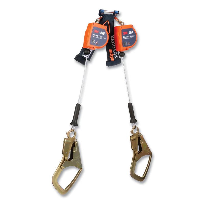Nano-Lok™ Edge Self-Retracting Lifeline, 6 ft, Rebar Snap Hook, 420 lb ...