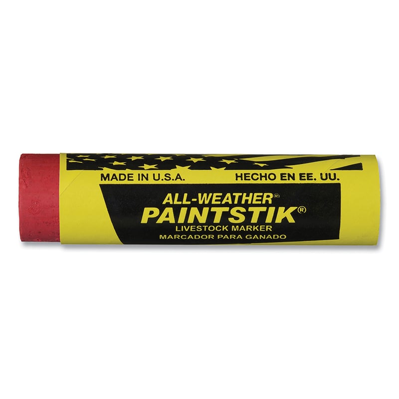Paintstik® Livestock Marker 1 in x 4 in L Red | Larrol Supply Inc.