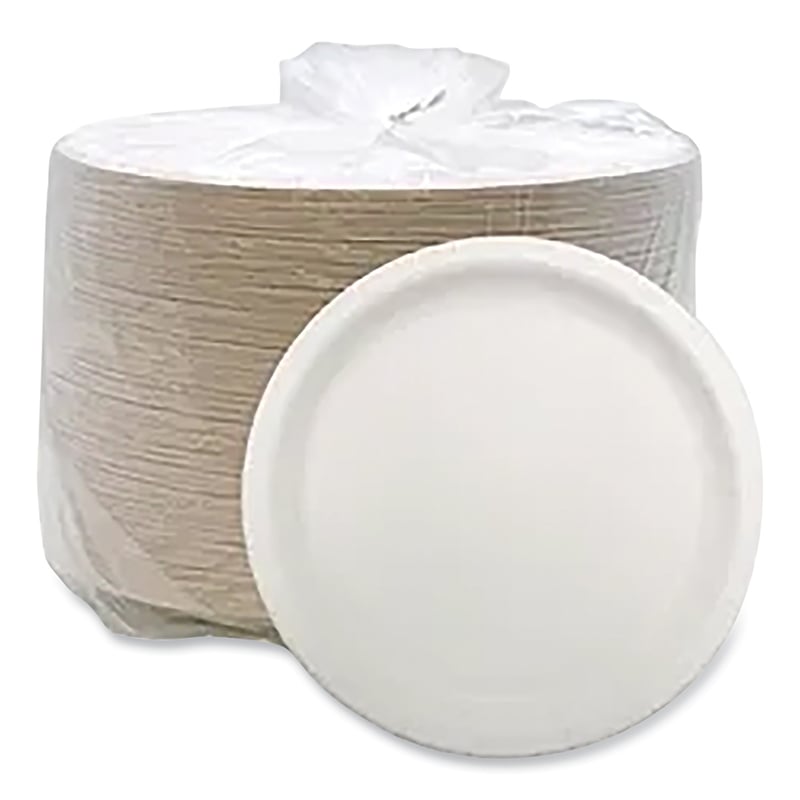 Heavy Duty Coated Paper Plate 9 in White | Larrol Supply Inc.