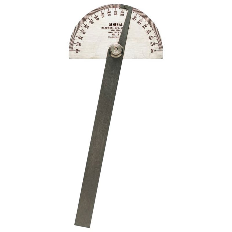 Stainless Steel Protractor 6 in Round Head | Larrol Supply Inc.